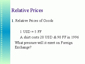 Relative Prices